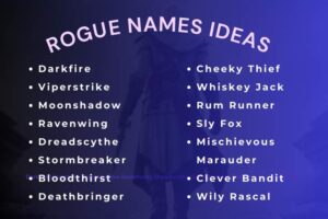 300+ Rogue Names That Are Creative & Unique - NamesWolf